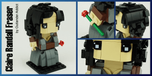 LEGO Outlander Brickheadz model - Claire Randall Fraser