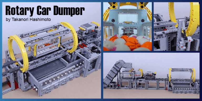 LEGO GBC Train - Rotary Car Dumper, by Takanori Hashimoto