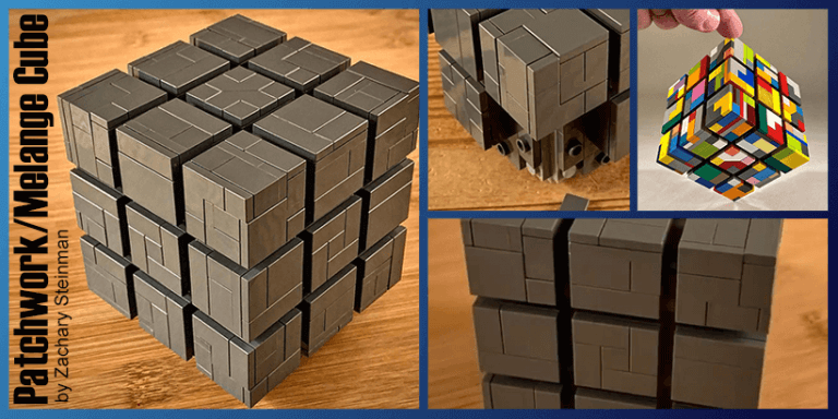 LEGO MOC - Patchwork-Melange Cube, by Zachary Steinman